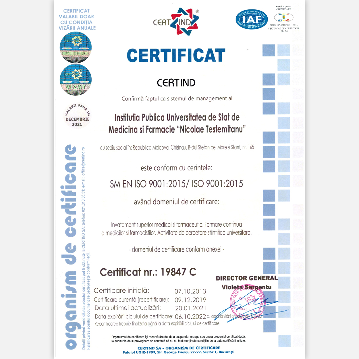 | Universitatea de Stat de Medicină și Farmacie "Nicolae Testimițeanu ...